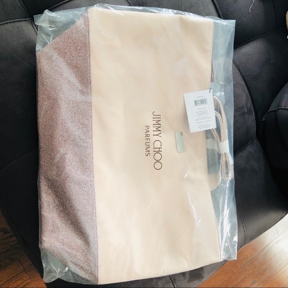 Jimmy Choo | Bags | Jimmy Choo Pink Glitter Large Tote Bag Nwt | Poshmark